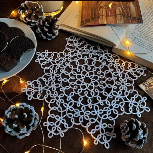Pdf Shuttle Tatting Pattern Doily 7 Etsy