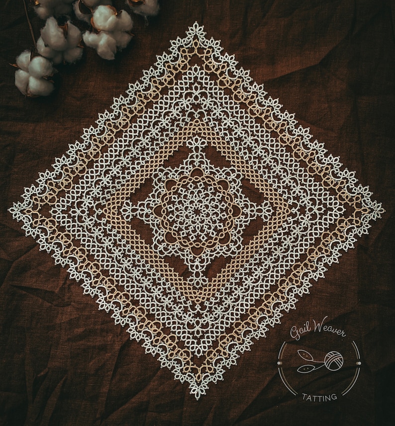PDF Shuttle Tatting Square Pattern Doily #10 - Etsy