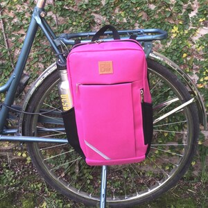 Sport Pink Waterproof Bicycle Pannier/ Convertible Backpack | Etsy