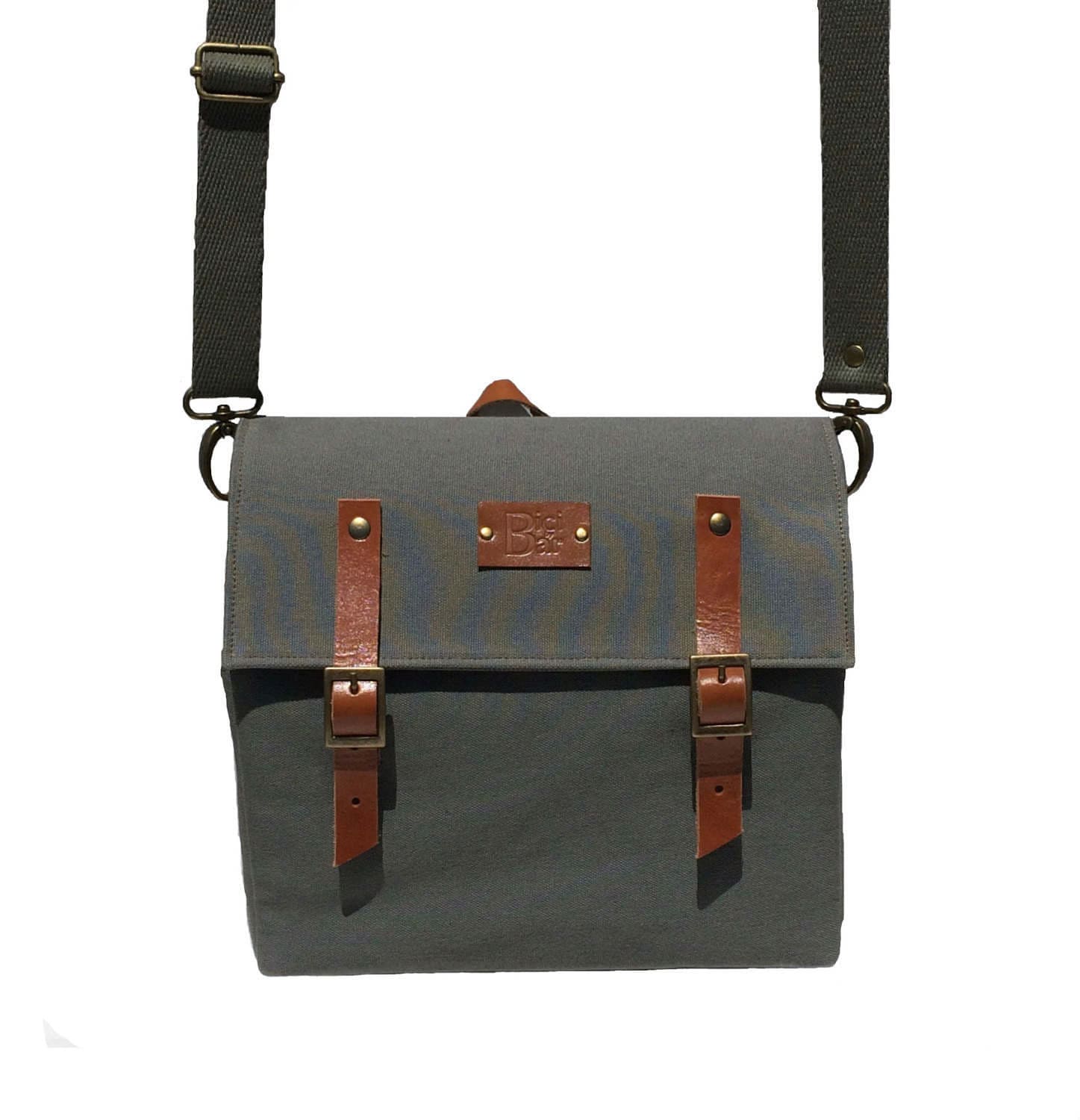 Bicycle Pannier/green Military Canvas Pannier/bicycle - Etsy