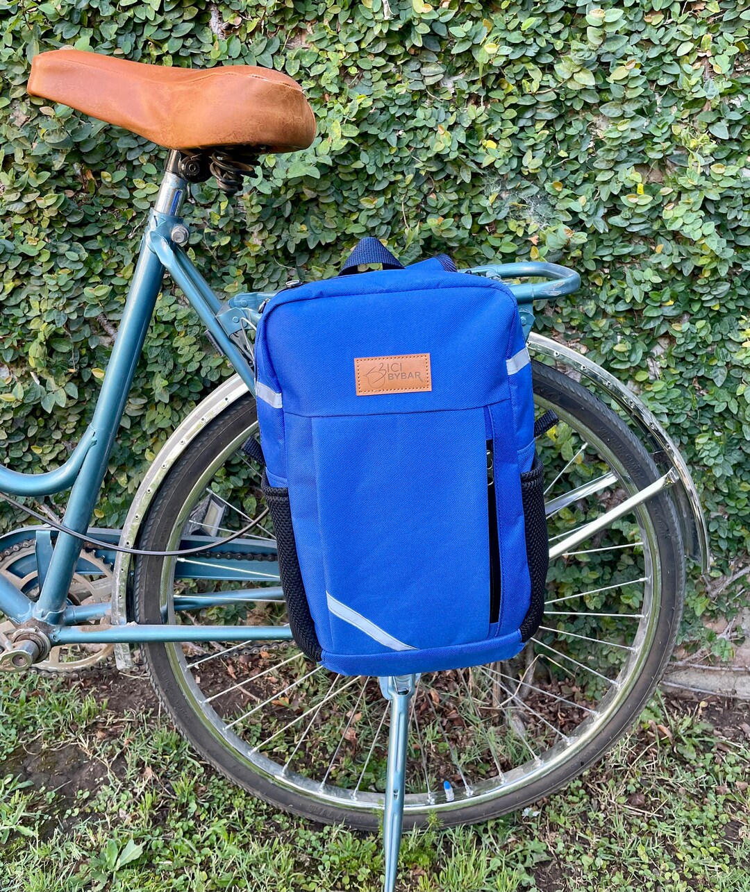 Sport Waterproof Bicycle Pannier, Electric Blue Convertible Backpack ...