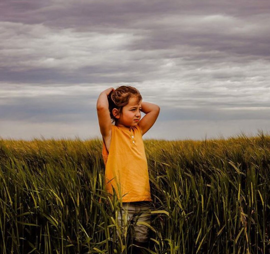 Handmade Mustard Kids Singlet: Moon Phase Print, Recycled Cotton - Etsy