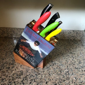 Vintage Book Knife Block - Hand Made - Etsy