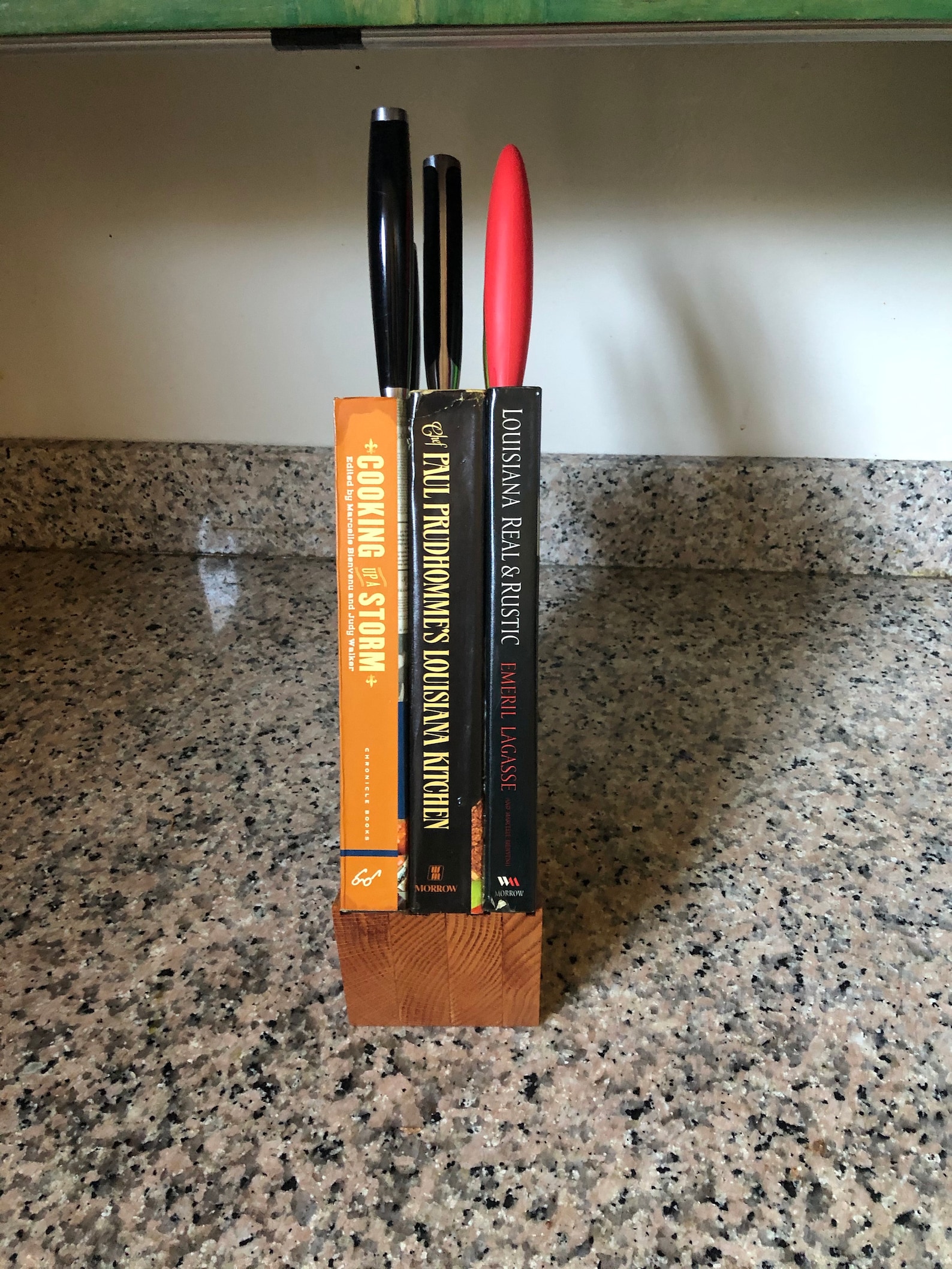 Vintage Book Knife Block - Hand Made - Etsy