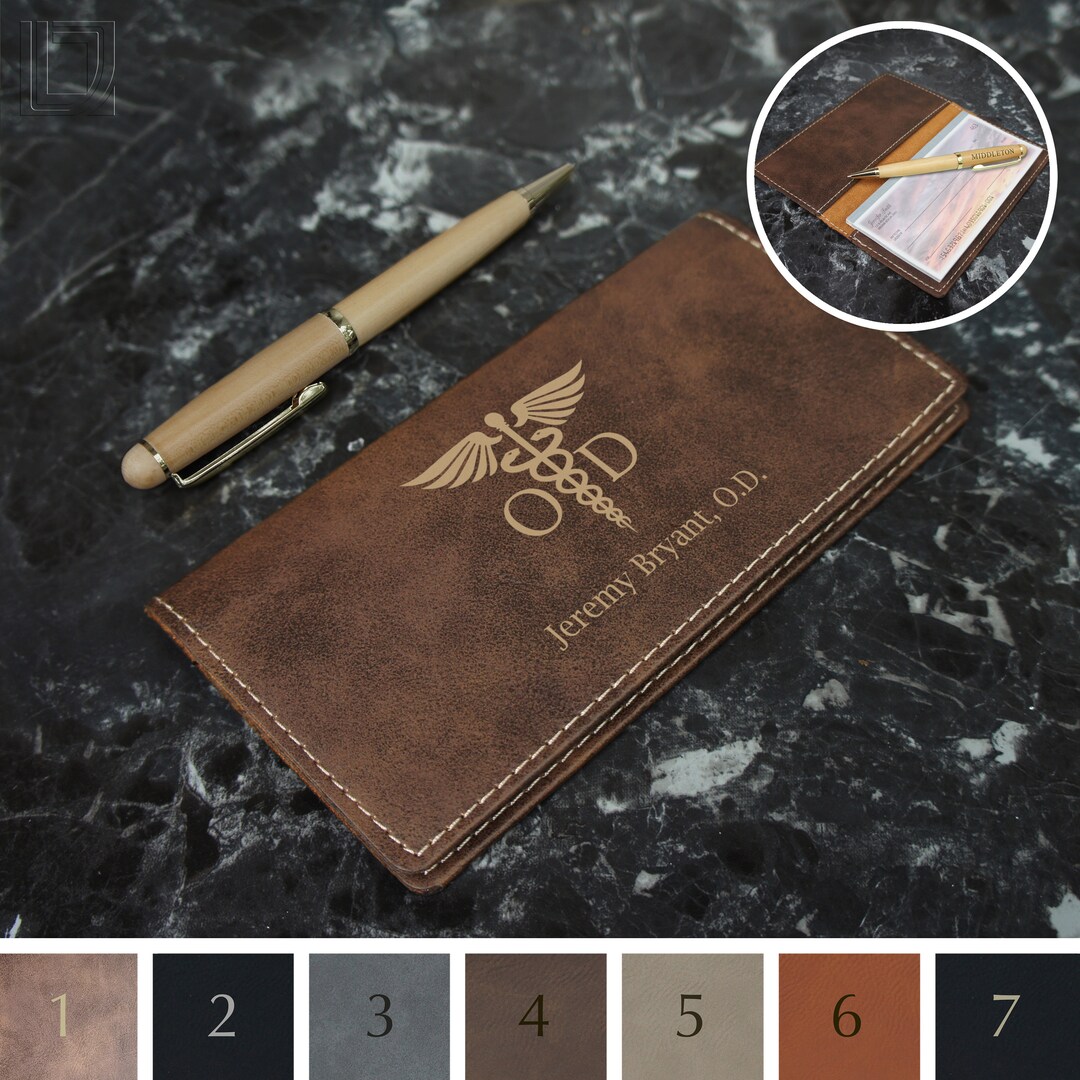 Personalized Checkbook Cover Engraved With Choice of Text or Monogram ...
