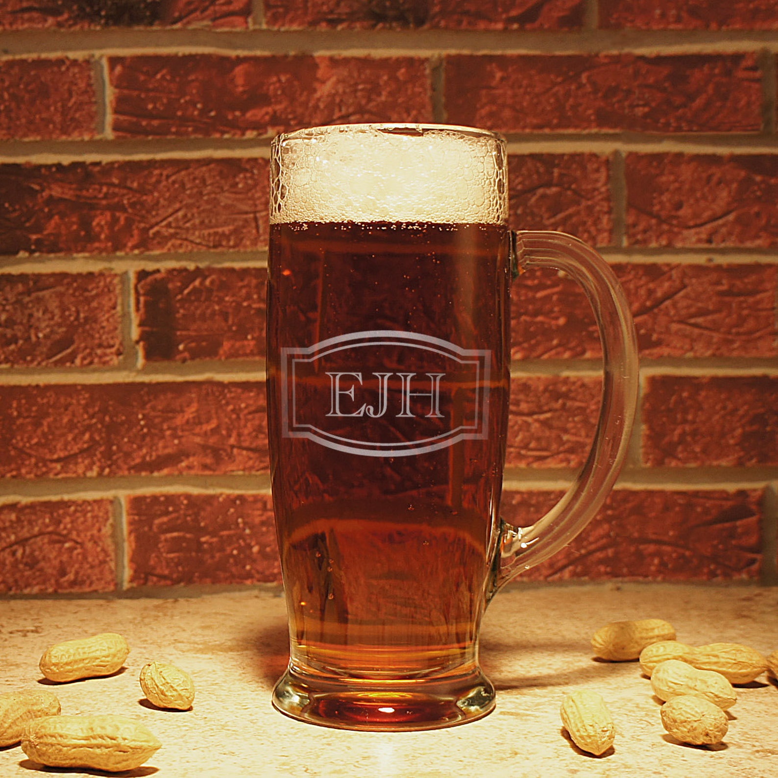 Personalized Beer Mug With Engraved Monogram Design Options & | Etsy