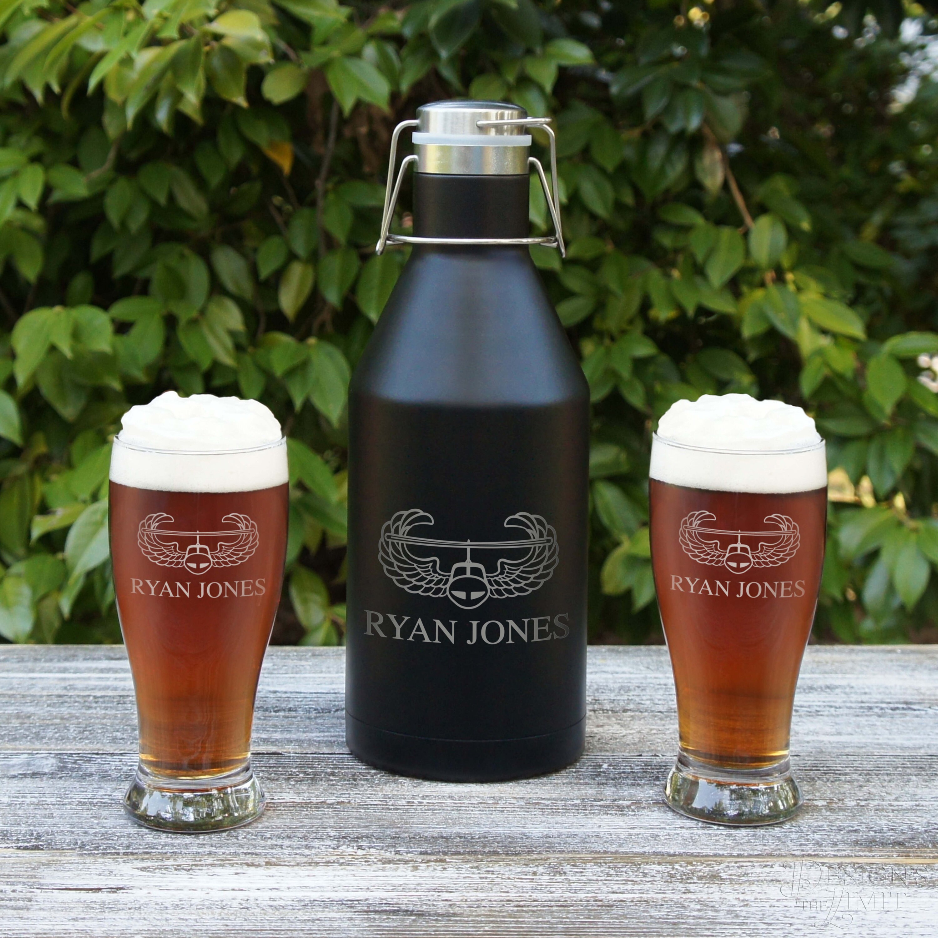 Personalized Growler Engraved Including Any Combination of | Etsy