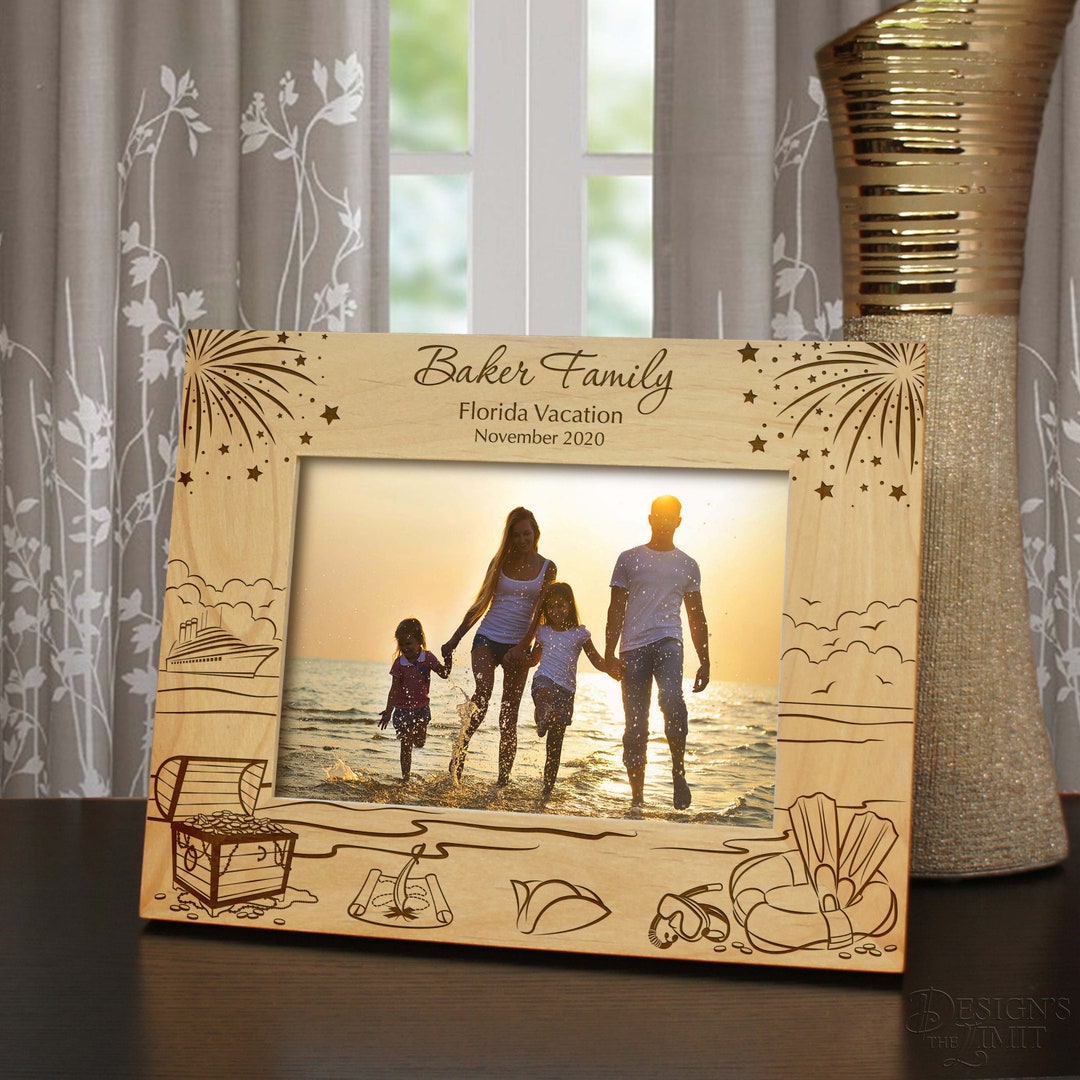 Fantasy Vacation Personalized Inspired Vacation Picture Frame Engraved ...