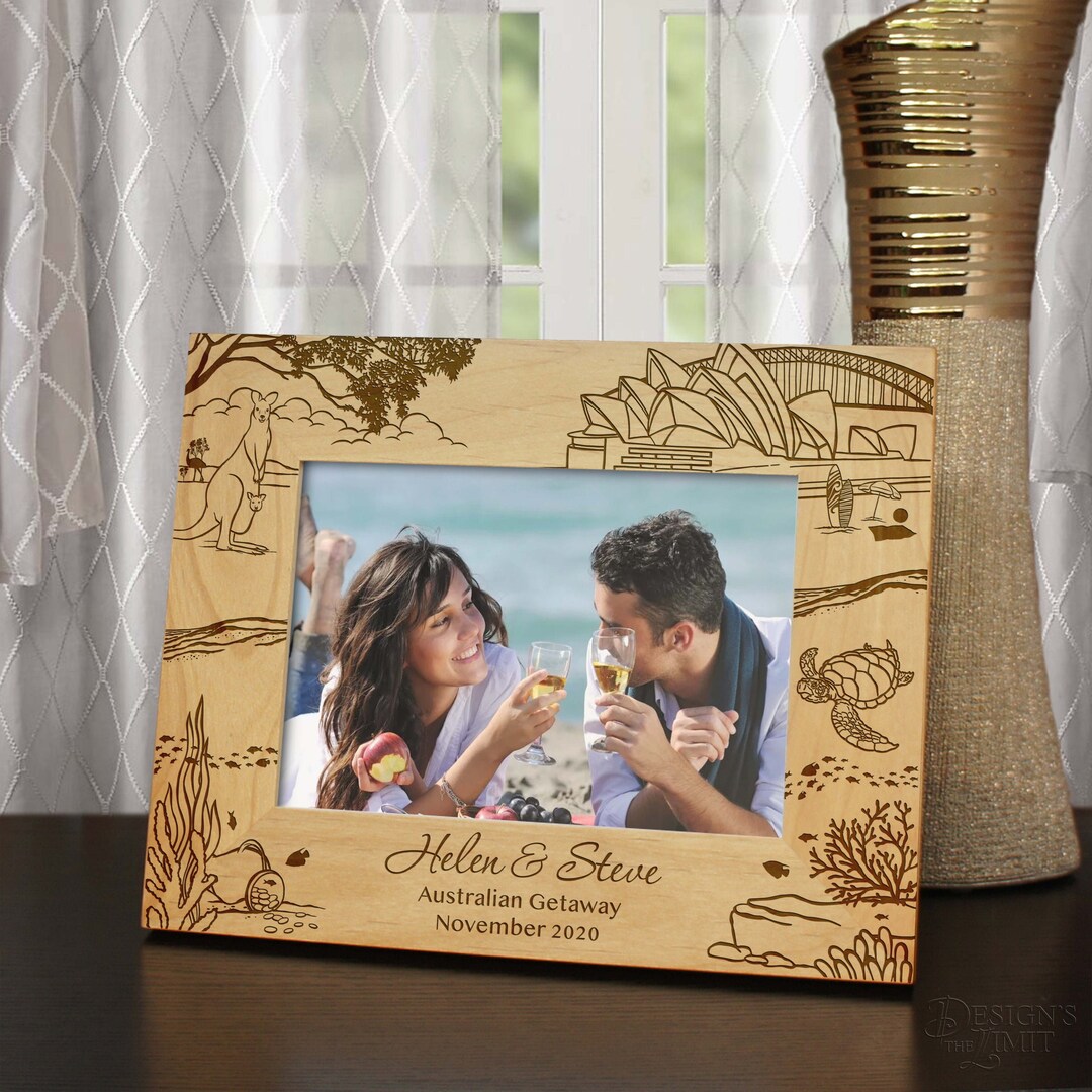 Australian Getaway Outback Inspired Personalized Picture Frame Engraved ...