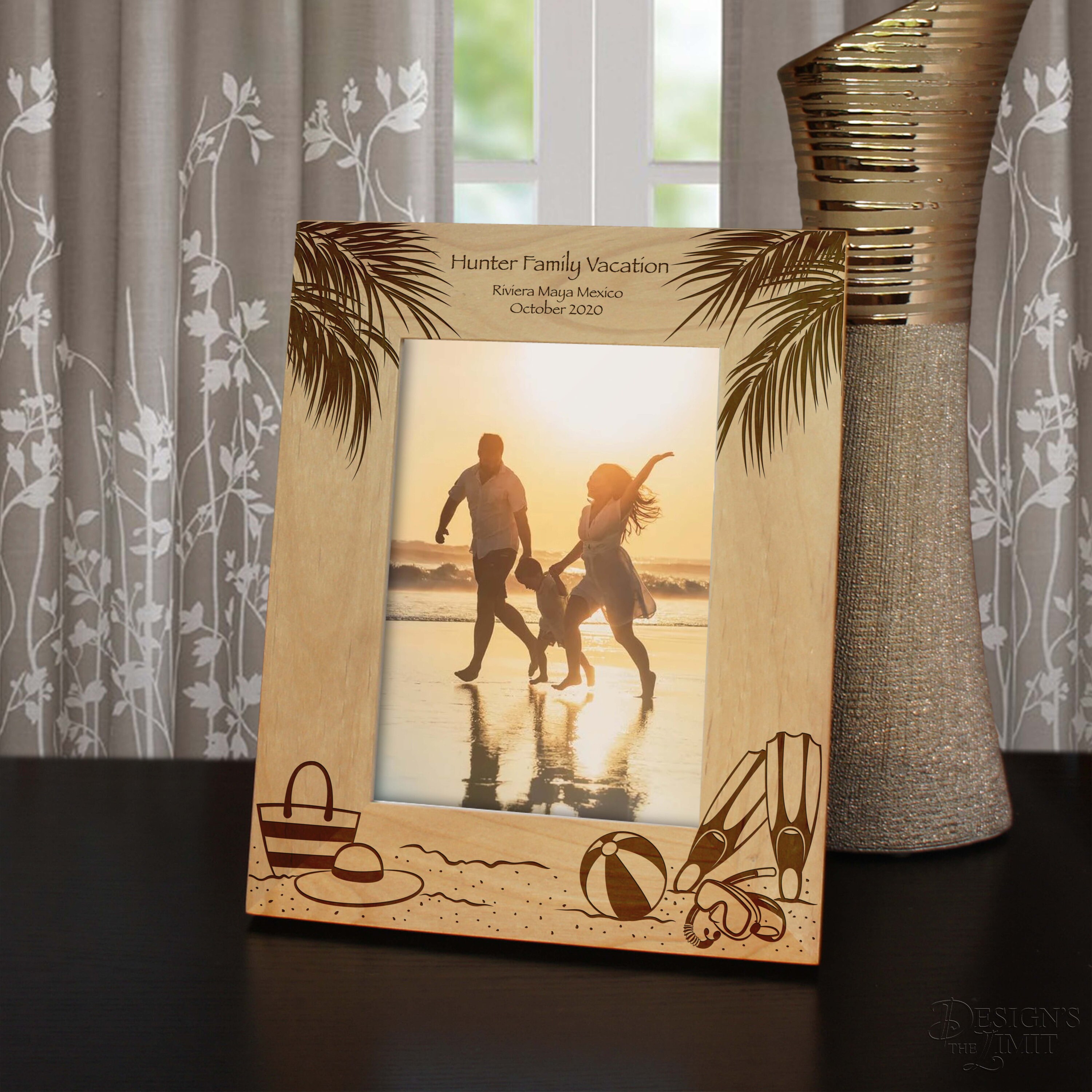Caribbean Inspired Personalized Picture Frame with Your Choice | Etsy