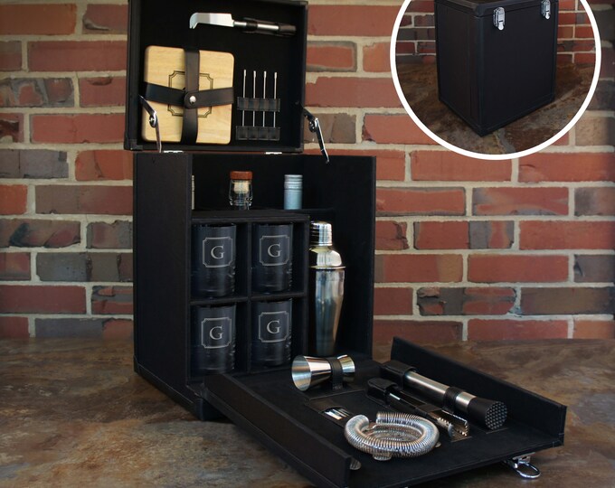 Midcentury Travel Bar, Made in Germany Travel Bar, Portable Travel Bar ...