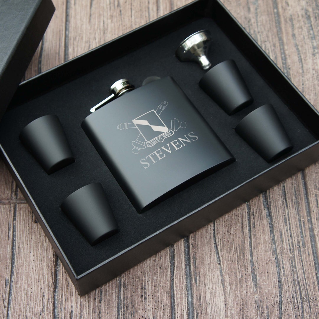 Personalized Flask Engraved With Design Options Including Gift - Etsy