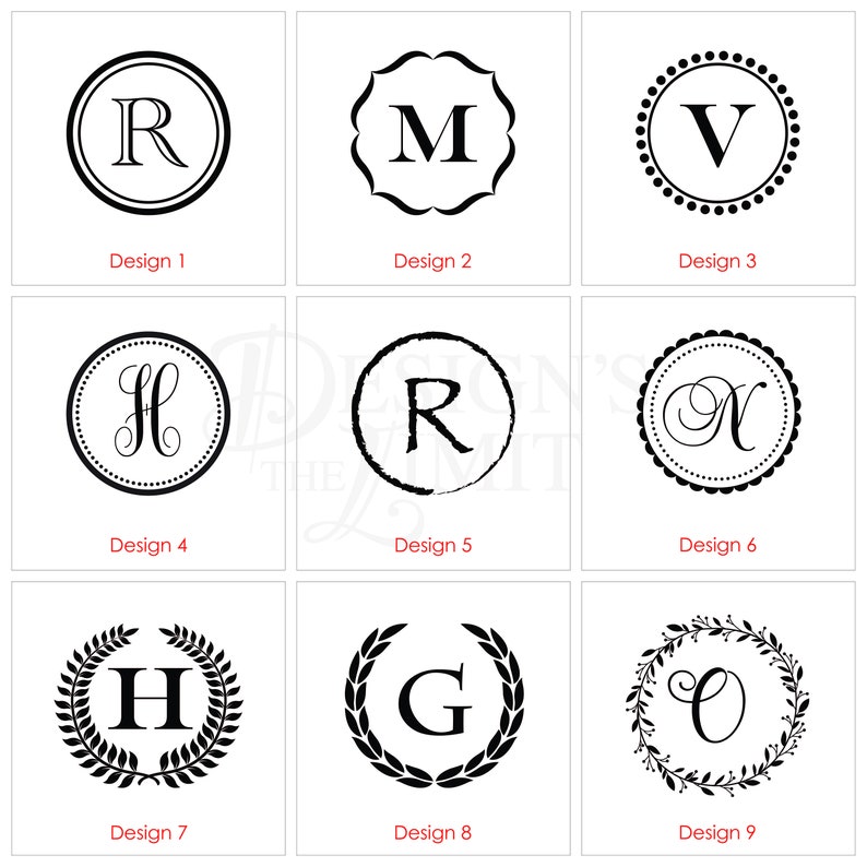 Personalized Desktop Memo Holder With Monogram Design Options and Font ...