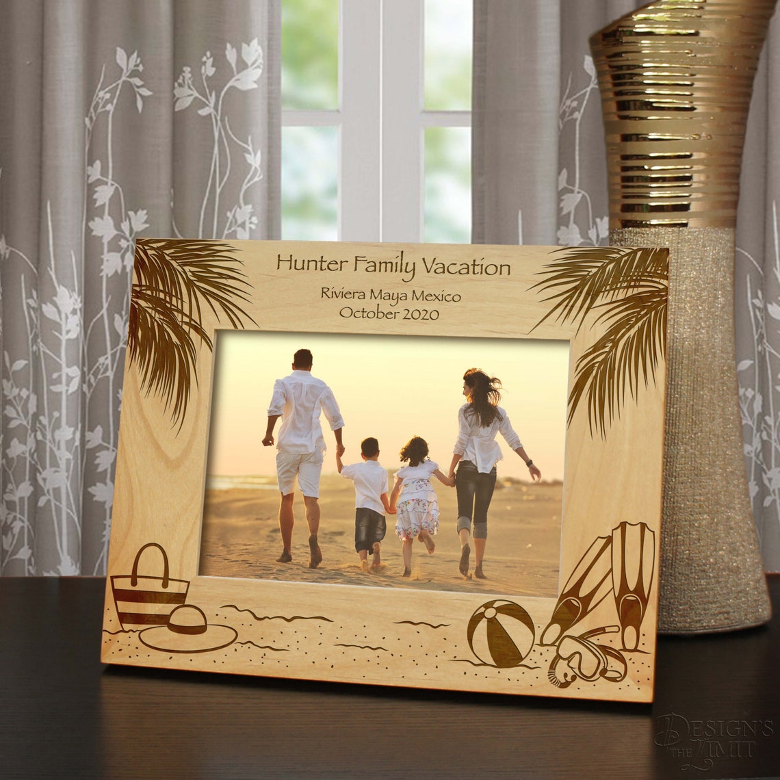 Caribbean Inspired Personalized Picture Frame With Your Choice of Any ...