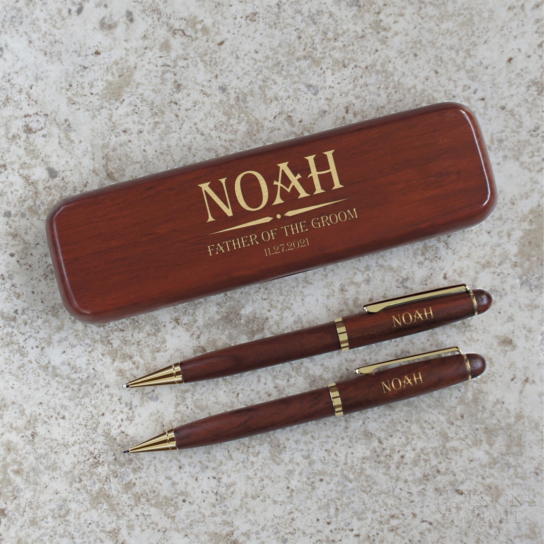 Personalized Gift Set Engraved Case With Personalized Pen or Mechanical ...