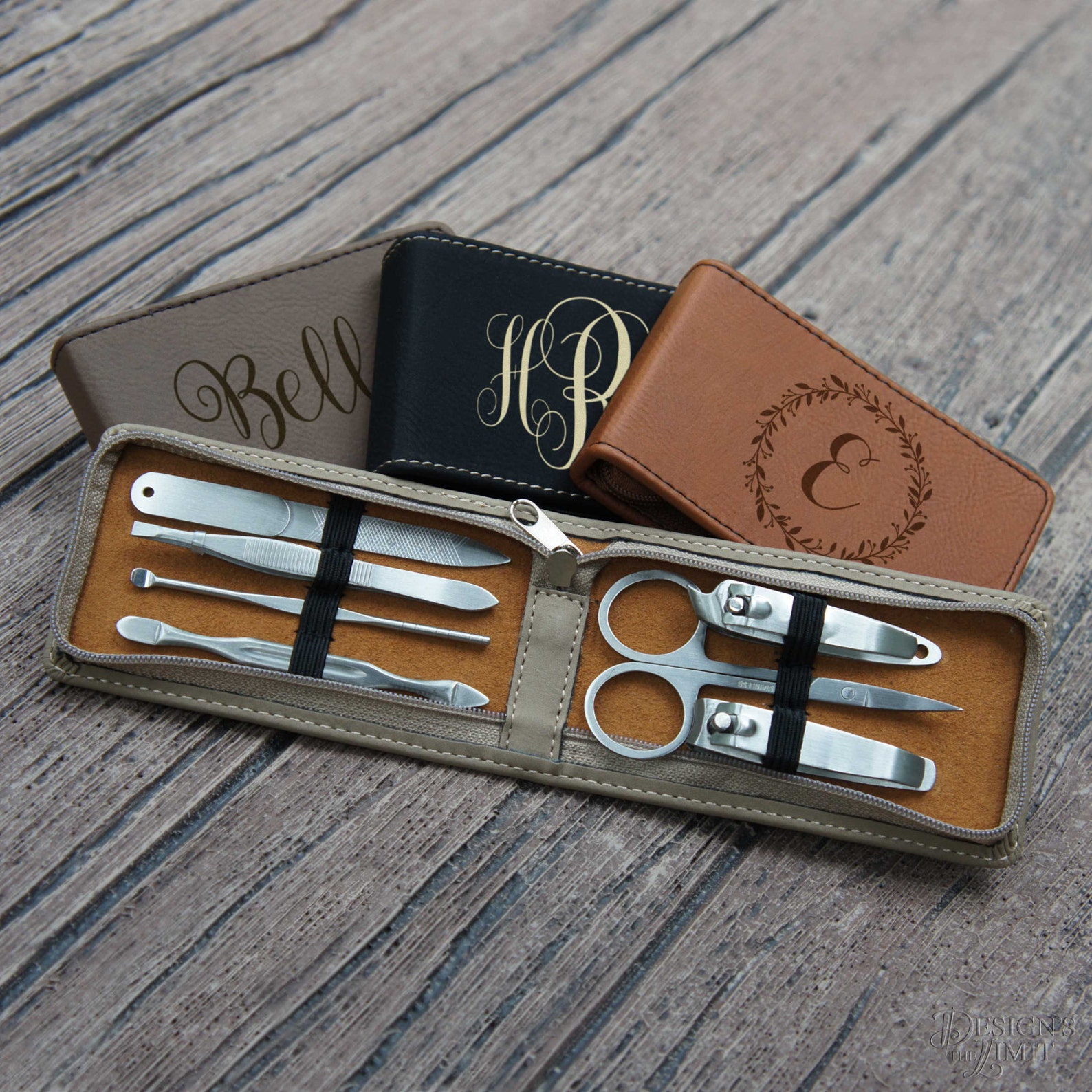 Personalized Manicure Kit Engraved With Choice of Monogram - Etsy
