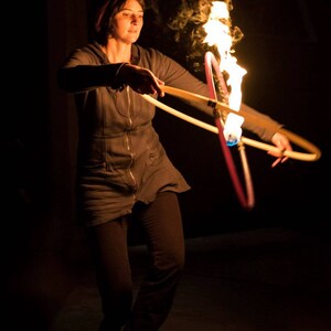 Fire Gyro Hoop ~ Deluxe Taped Polypro Iso Wick Gimball Hoop ...