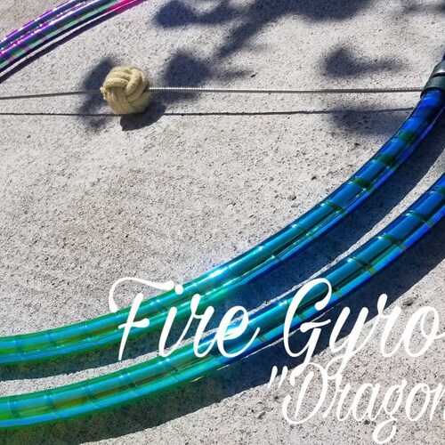Fire Gyro Hoop Deluxe Taped Polypro Iso Wick Gimball Hoop - Etsy