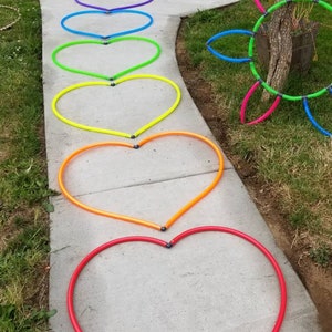 Heart Hoop ~ Heart Shaped Hula Hoop--polypro or Hdpe 3/4" Tubing - Etsy