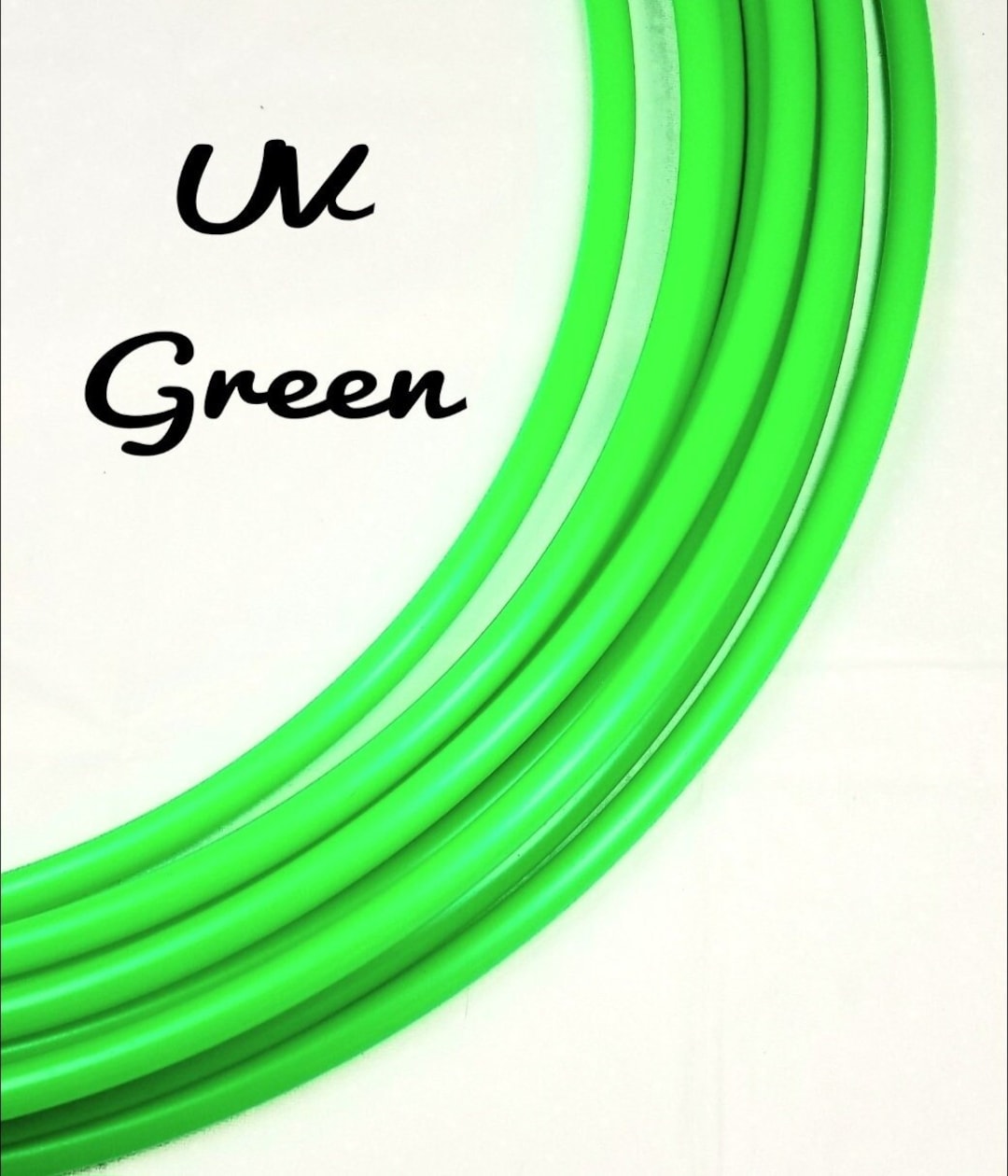 UV Green Polypro Hoop 3/4 Hula Hoop Intermediate Single Made to Order ...