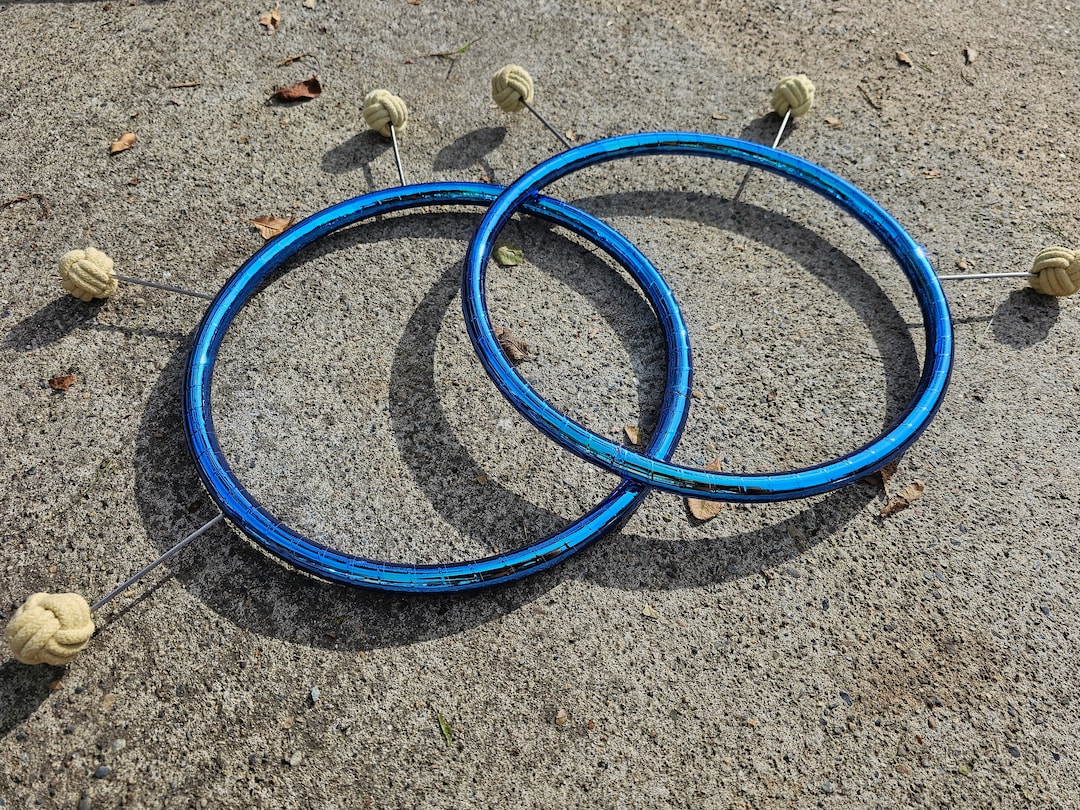 Mini Fire Fan Hoops ~ Taped Fire Hoops for Fan Spinners Fire Minis - Etsy