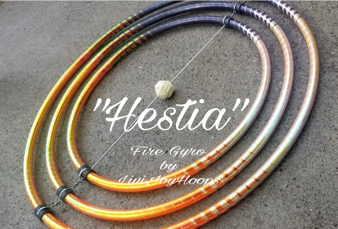 Fire Gyro Hoop ~ Deluxe Taped Polypro Iso Wick Gimball Hoop "hestia ...