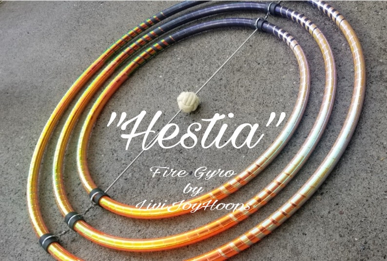 Fire Gyro Hoop ~ Deluxe Taped Polypro Iso Wick Gimball Hoop "hestia" - Etsy