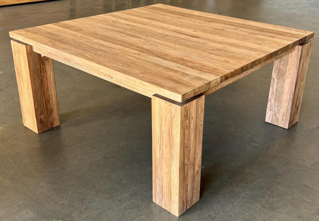 Large Square Teak Dining Table From Terra Nova Furniture Los Angeles - Etsy