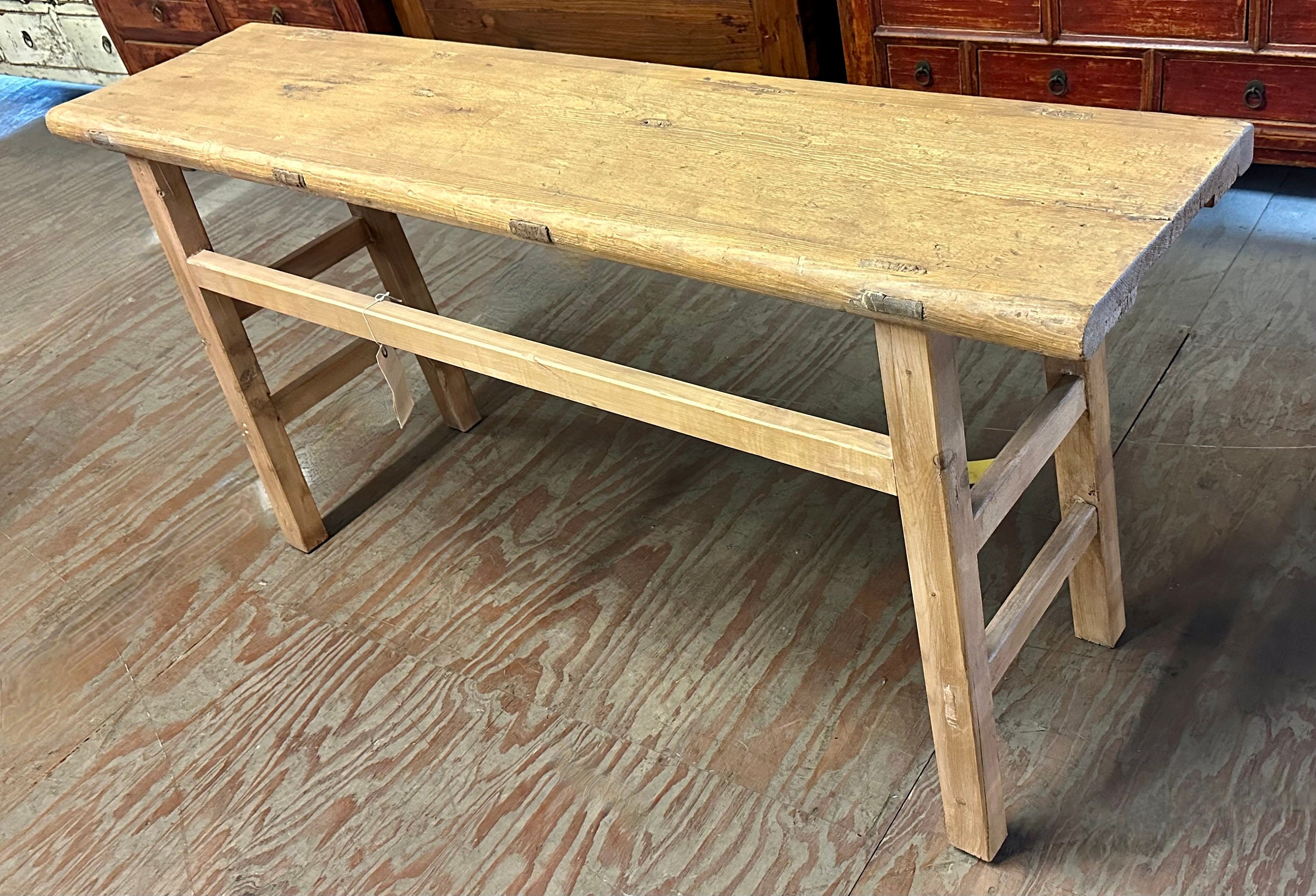 Reclaimed Pine Wood Console Table in Natural Finish From Terra Nova ...