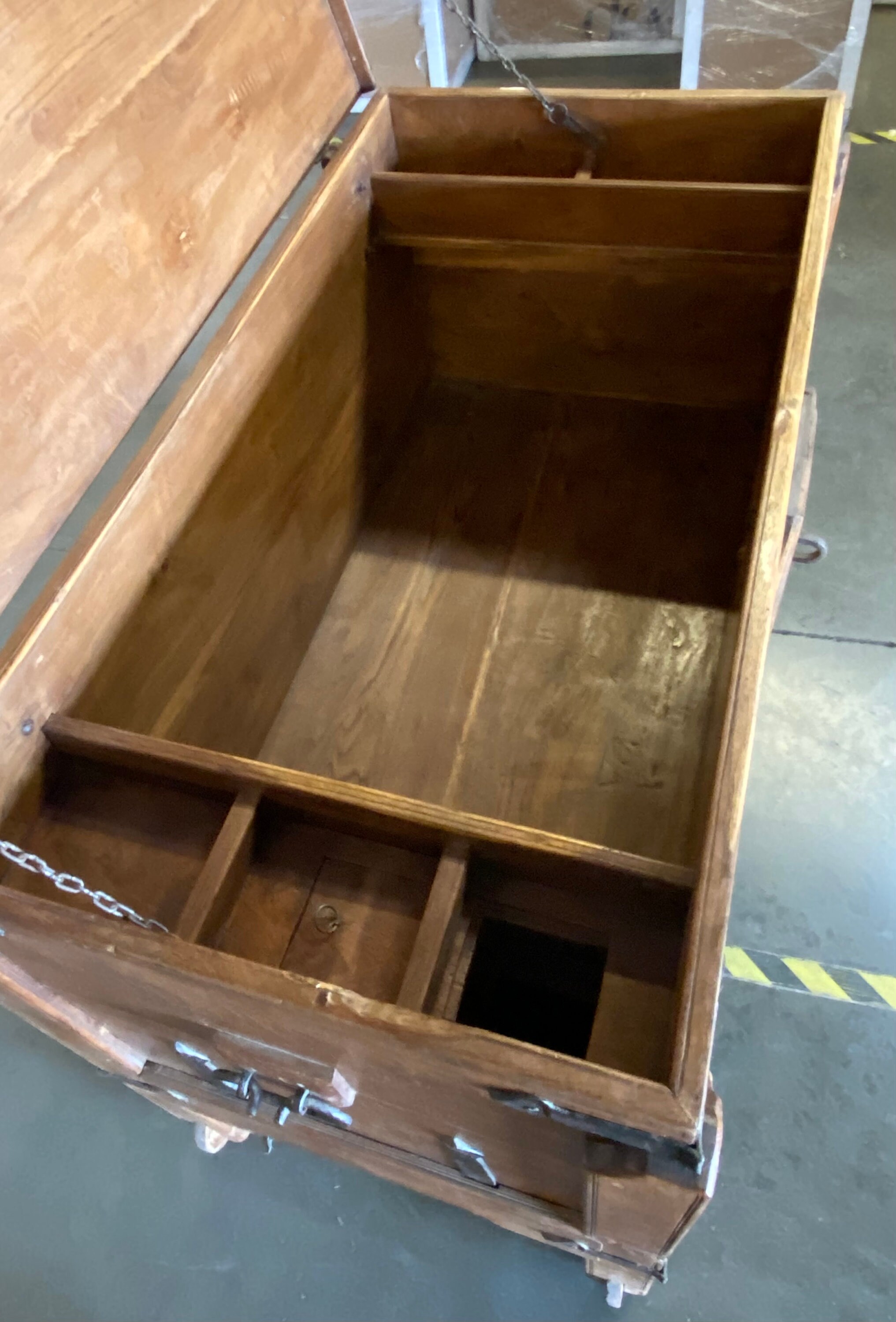 Fabulous Large Vintage Teak Trunk Chest With Flat Top and on - Etsy