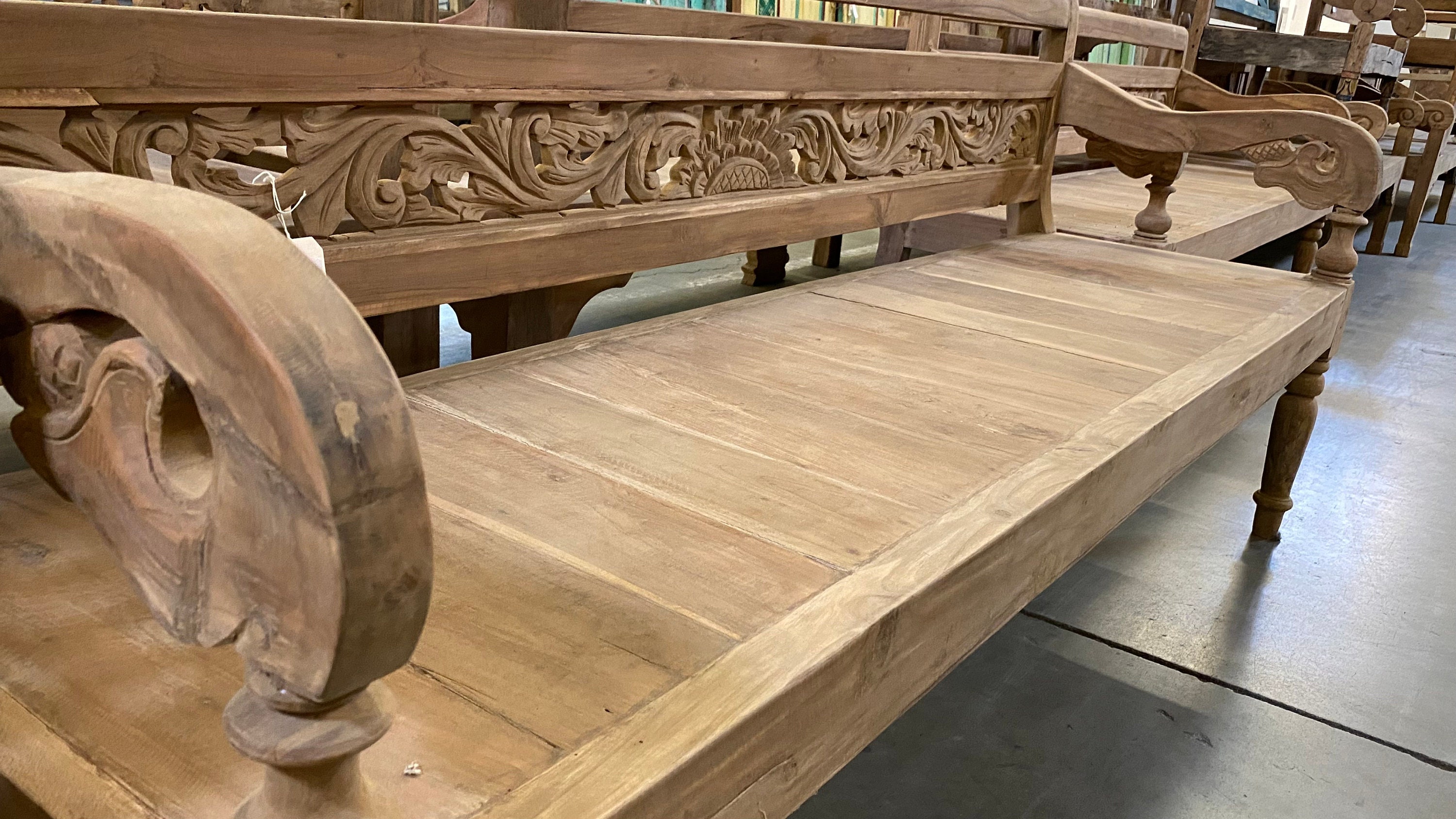 79 Long Java Teak Bench From Terra Nova Designs Los Angeles - Etsy