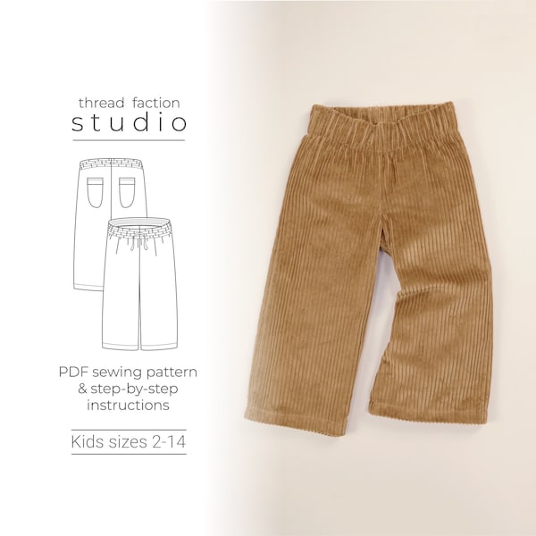 Wide Leg Pants Pattern - Etsy