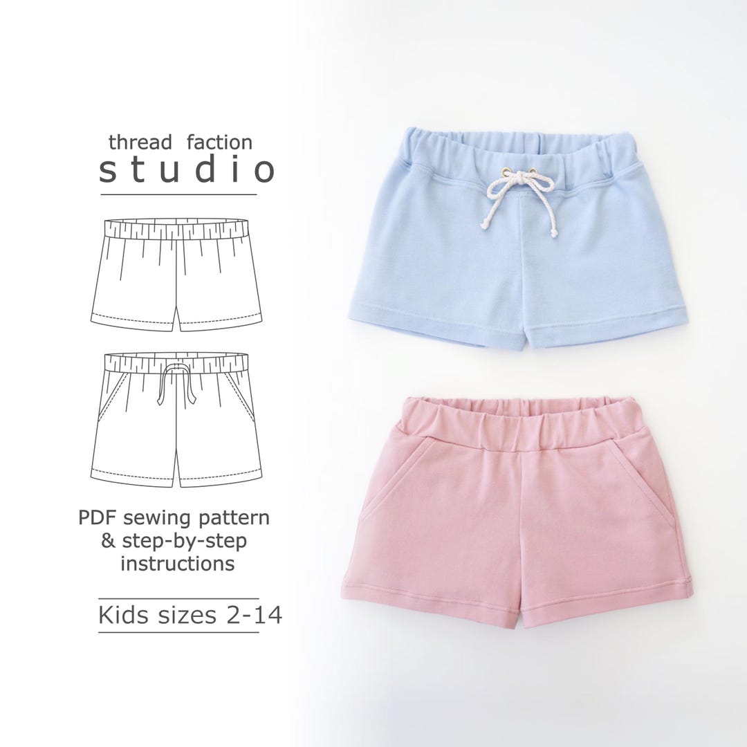 Easy Kids Shorts PDF Sewing Pattern - Etsy