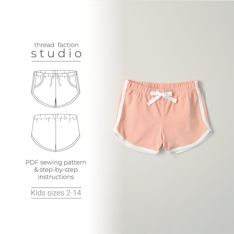Girls Shorts Pattern - Etsy