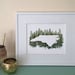 North Carolina State Print - Pine // State Map Silhouette - Etsy