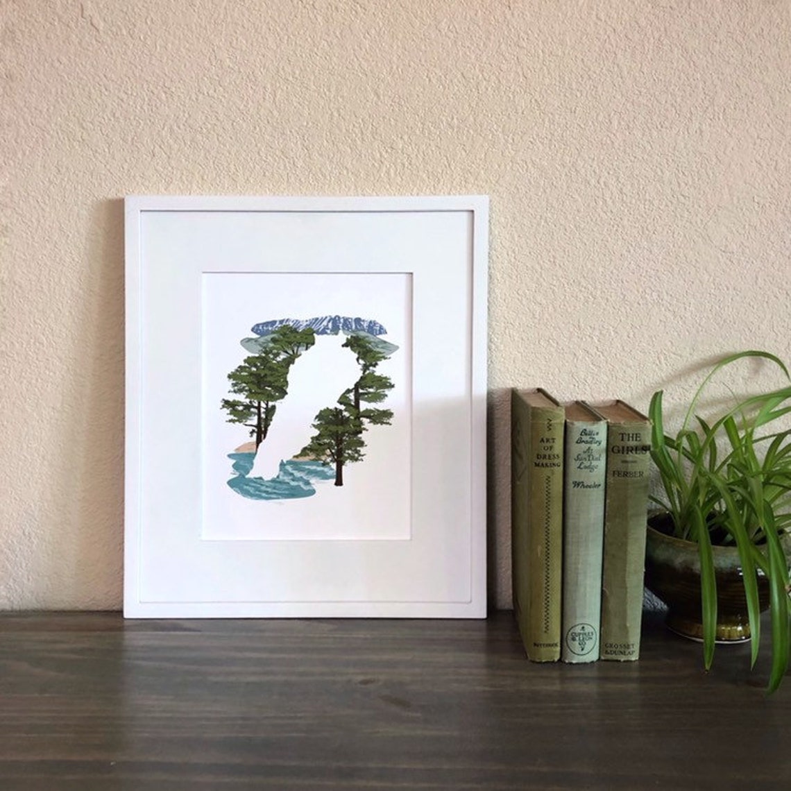 Lebanon Print Cedars // Country Map Silhouette - Etsy