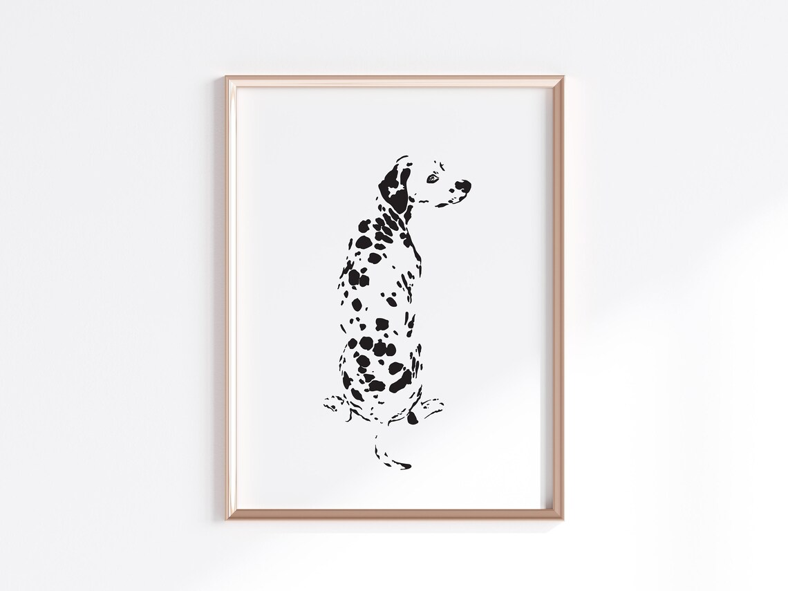Dalmatian Print Fine Art Print of Original Ink Drawing - Etsy