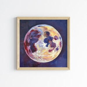 Indigo Moon - Archival Quality Print of Original Oil Painting - Etsy