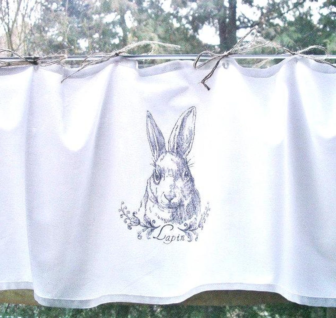 Curtain Rabbit SHABBY Chic *LAPIN* Jute Easter Decoration Easter - Etsy UK