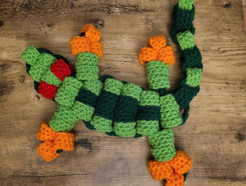 Custom Crochet Beaded Lizard 90's Beaded Lizard - Etsy
