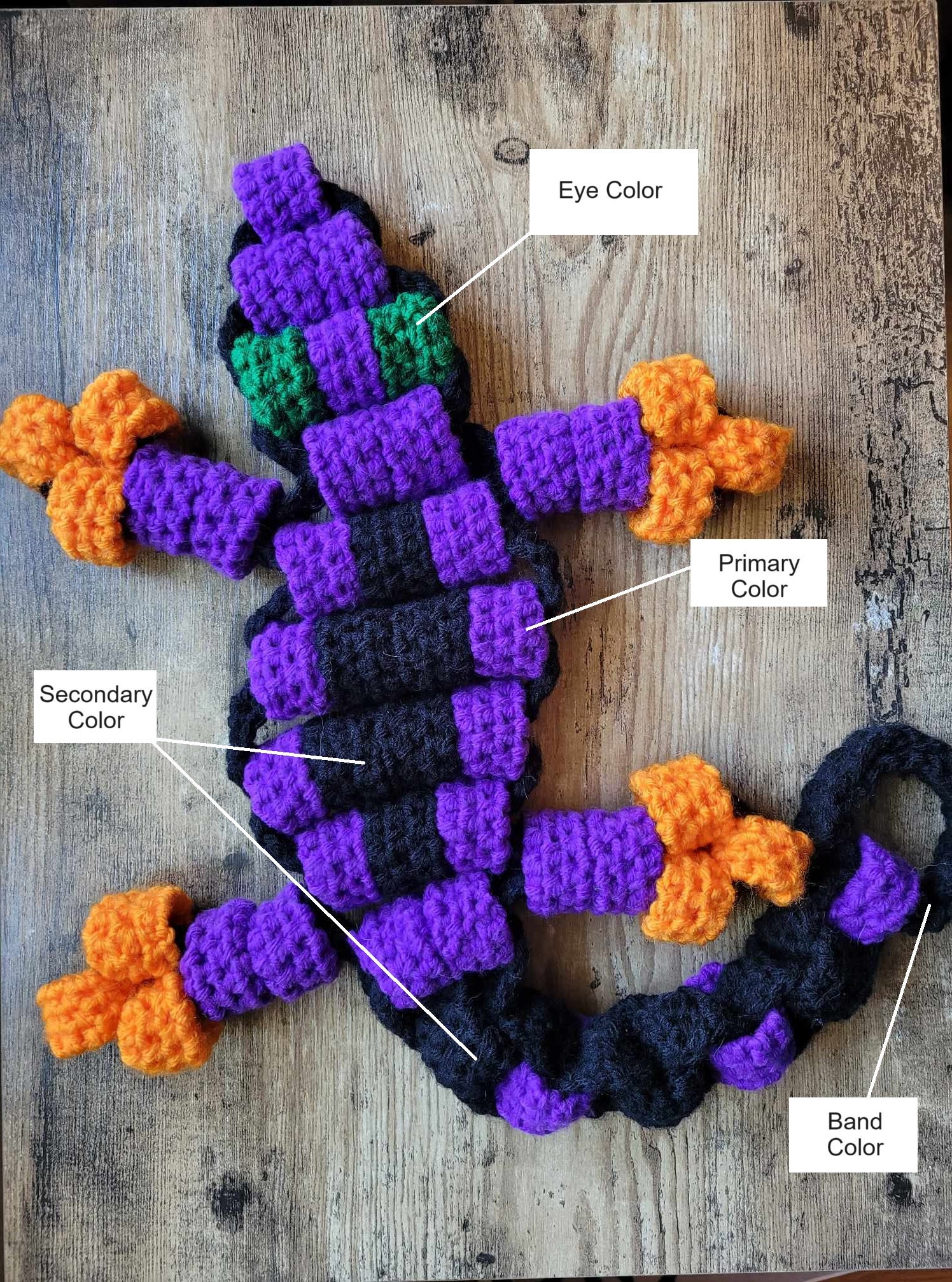 Custom Crochet Beaded Lizard 90's Beaded Lizard - Etsy
