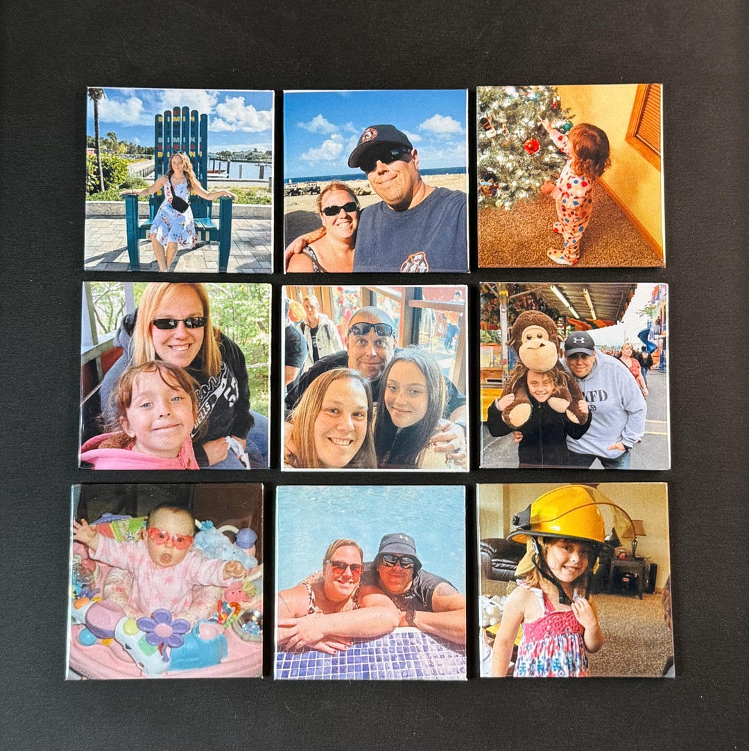 Set of 50 Custom Photo Magnets: Personalized Keepsakes - Etsy