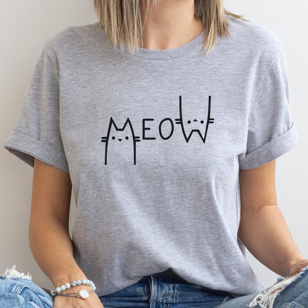 Meow T Shirt - Etsy