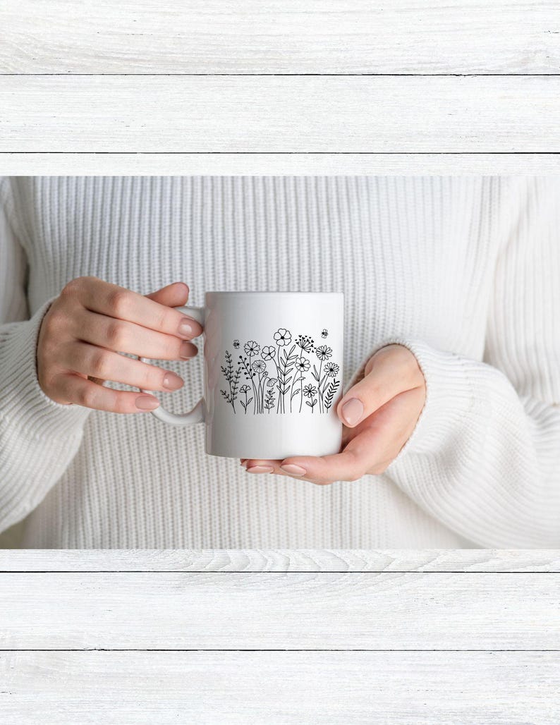 Minimalist Flower Bouquet SVG Pack, Creative Design Elements - Etsy Canada