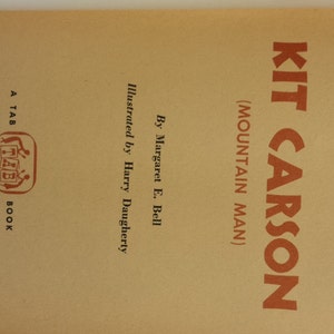Vintage Book Kit Carson Mountain Man Margaret Bell 1958 - Etsy