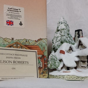 David Winter the SNOW Cottage 1984 RETIRED in Original Box, With COA - Etsy