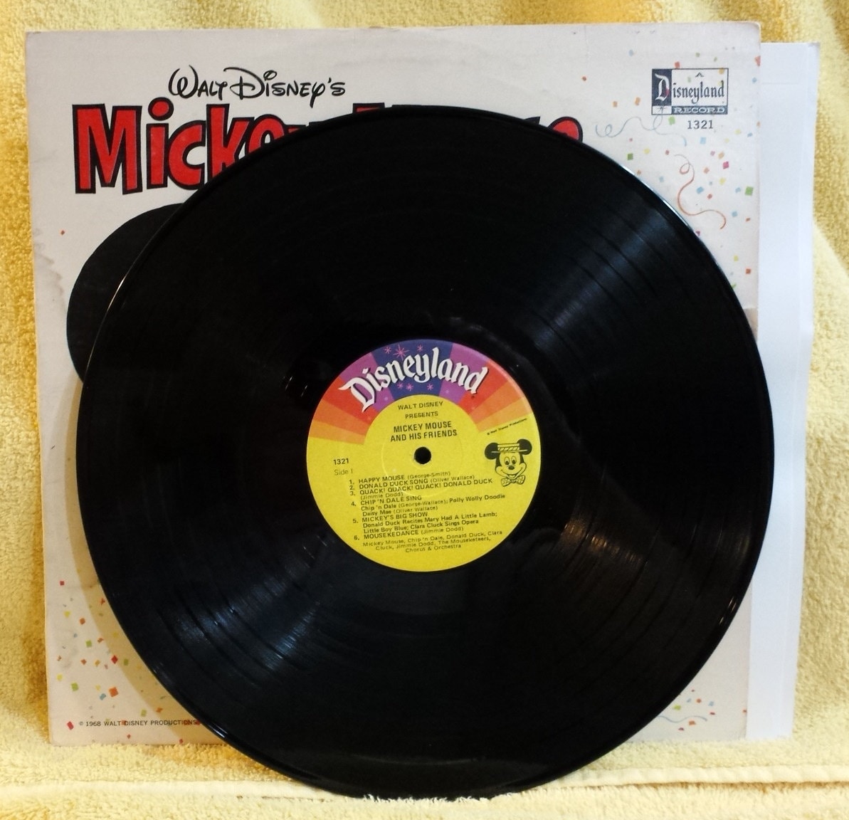 Walt Disneys Mickey Mouse and Friends LP Record 1321 - Etsy