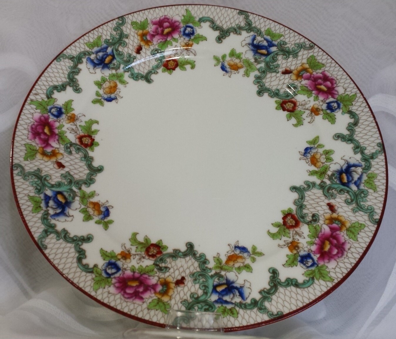 1905 English Cauldon Plate, Pattern Floradora, Brown-westhead, Moore ...