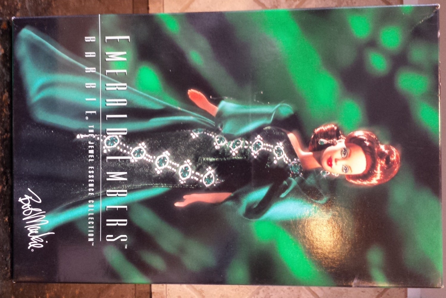 Bob Mackie EMERALD EMBERS Barbie Doll NRFB ~ the Jewel Essence ...