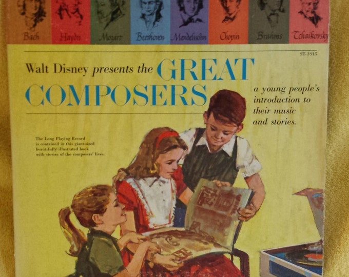 RARE Walt Disneys Great Composers LP Record ST 3915 - Etsy
